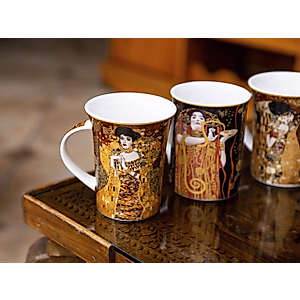 Porcelain Awakening Mug Gustav Klimt Adele Bloch-Bauer Mug 12 Fl oz. Tea Cup Coffe Mug for Parties