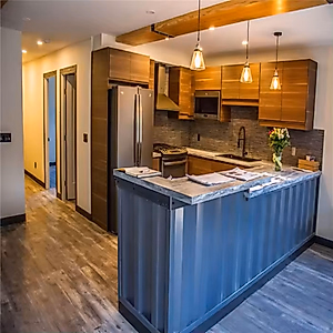 20 ft Modern Modular Prefabricated Container House 1 Bedroom 1 Bathroom 1 Kitchen - Foldable, Container, Portable House, Tiny House for Small Family.Bachelor Nest