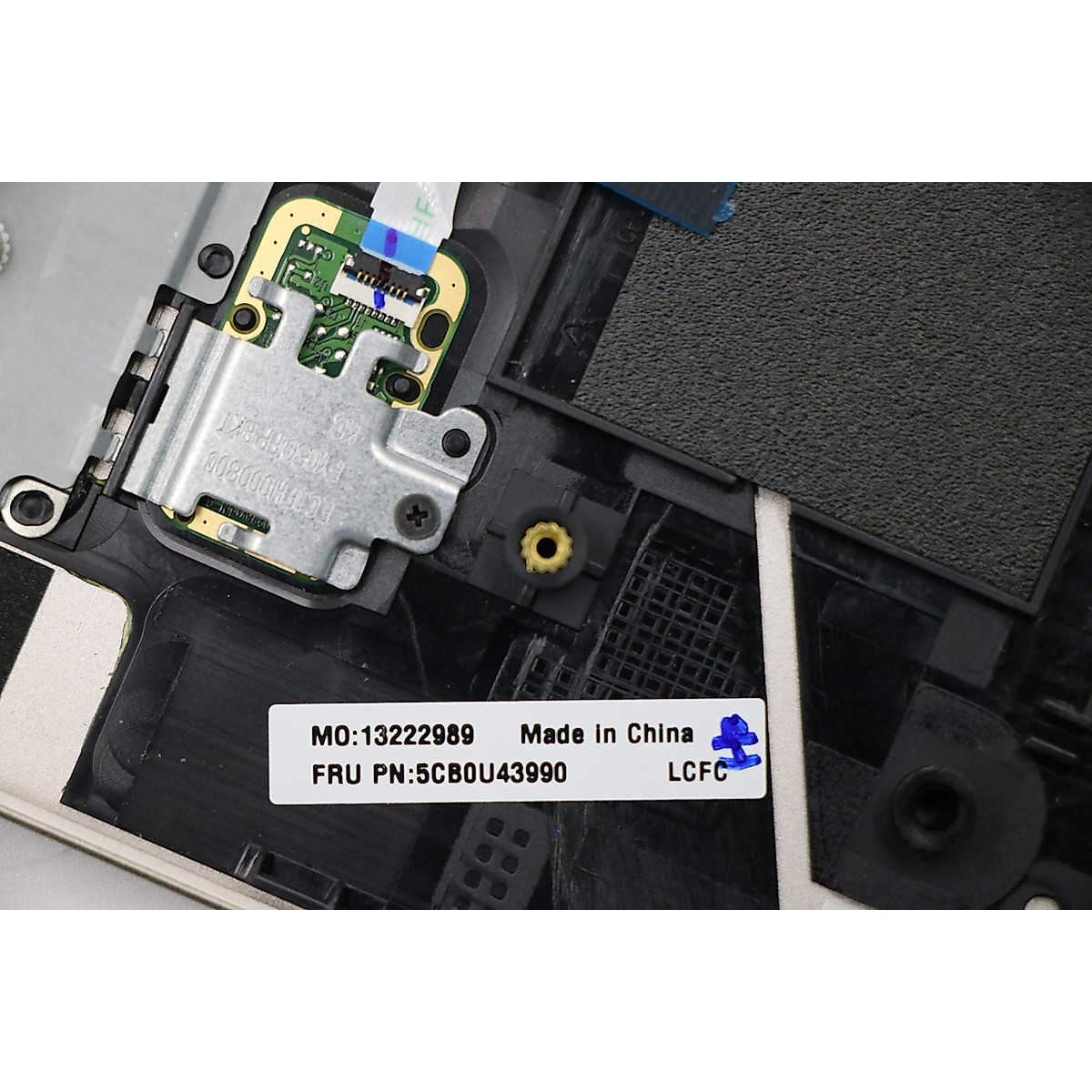 Replacement for Lenovo Yoga C740-14 C740-14IML Laptop Upper Case Palmrest Keyboard Touchpad Assembly Part 5CB0U43990 Top Cover Sliver