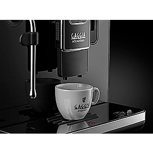 Gaggia Accademia Luxury Italian Fully Automatic Espresso Machine with 19 Customized drink settings,0.5 Liters,RI9782/46 Brushed Stainless