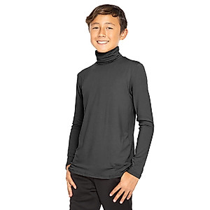 STRETCH IS COMFORT Boy's DTY Turtleneck Black Size 16