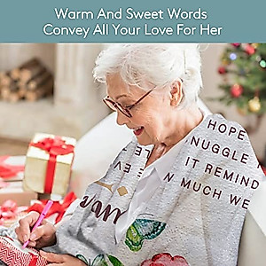 YRAQLVU Nana Gifts Throw Blanket from Granddaughter to My Grandma Happy Birthday Gifts Ultra-Soft Flannel Blankets for Couch Lightweight Travel Blanket for Women 50"x60"
