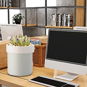 Younion Flower Pot Diversion Safe with Key Lock, Secret Hidden Safe Lock Box, Perfect for Hiding The Valuables Inside Flower Pot’s False Bottom, Plants Not Include