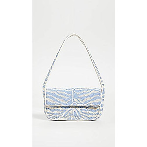 STAUD Women's Tommy Bag, Light Blue/Cream, One Size