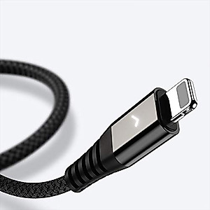 IFLASH Charge/Sync Cable w/LED, 6 Feet Data Cable Fast Charging and Sync Charger for iPhone Xs/XS Max/XR/X / 8/8 Plus /7 Plus / 6S/6 Plus/SE, iPad Air Mini 2/3/4, iPod Touch 5/6 (2 Meters)