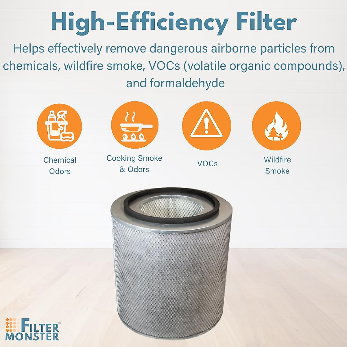 Filter-Monster - Replacement HEPA Filter Kit - Compatible with Austin Air Healthmate Plus (HM450) with Pre-Filter