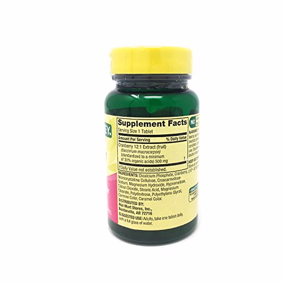 Spring Valley Standardized Extract Cranberry, 500 Mg, 30 Tablets