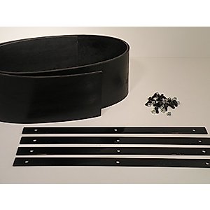 Universal Heavy Duty Rubber Snow Deflector Kit up to 8-10 Ft. Straight Plow