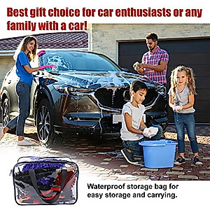 23PCS Car Wash Cleaning Tools Set Interior Exterior Car Cleaning Tools Kit with Car Detailing Kit Drill Brush Set Car Wash Tools Kit for Wheels,Windows,Dashboard,Engine Car Care Kit with Storage Bag