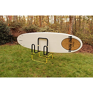 Suspenz Double-Up SUP Stand, Holds 2 Stand Up Paddle Boards or Surfboards, Yellow (22-9936)