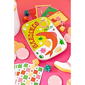 ban.do Novelty Trinket Tray, Ceramic Jewelry Dish, Small Decorative Tray for Keys or Decor, Cute Catchall Tray, Sardines