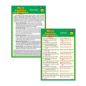 Super Duper Publications | Word Families with Silly Sentences Fun Deck Flash Cards | Educational Learning Resource for Children