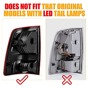 Wztepeng Ram Tail Light Compatible With 2009-2018 Dodge Ram 1500 2500 3500 Taillight With Bulb Inside (Driver And Passenger Side)