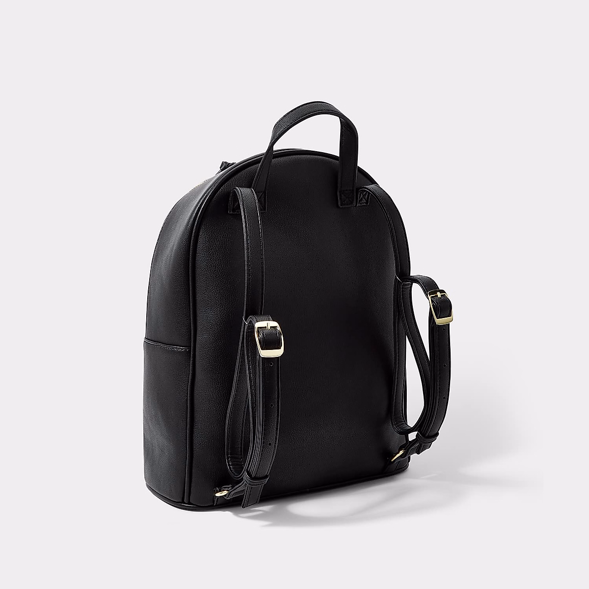KATIE LOXTON Isla Womens Large Zippered Top Handle Backpack Black