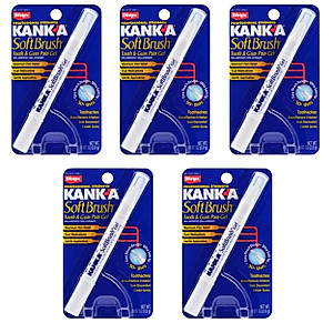 Kank-A Soft Brush Tooth & Gum Pain Gel - 0.07 oz, Pack of 5
