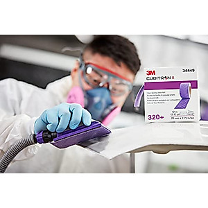 3M Cubitron II Hookit Abrasive Sheet Roll, 34442, Multi-Hole, 70 mm x 12 m, 80+ Grade, Automotive Sanding Roll Sandpaper for Coating Removal, Body Repair, Auto Sanding