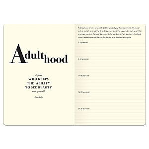 Piccadilly Story of My Life Journal | Personal DIY Memoir | Guided Autobiography Notebook | 204 pages