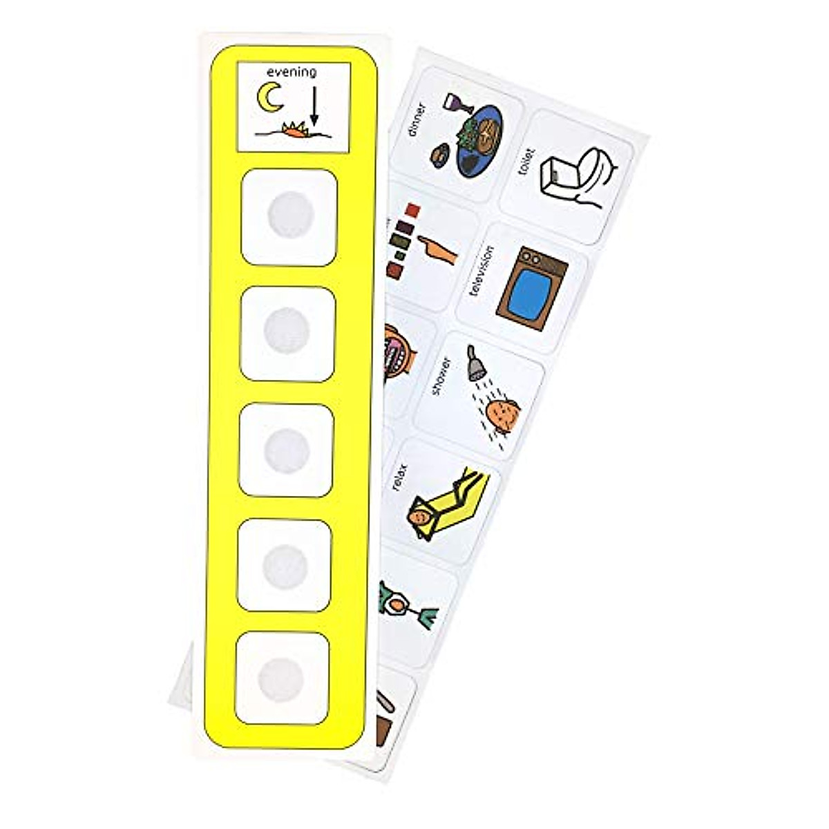 Morning/Evening Routine Bundle (Plastic, Washable, Visual schedules for Autism/Learning Disabilities/ADHD)