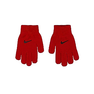 Nike Big Kids' Elite Beanie and Gloves Set (One Size, University Red/Black)