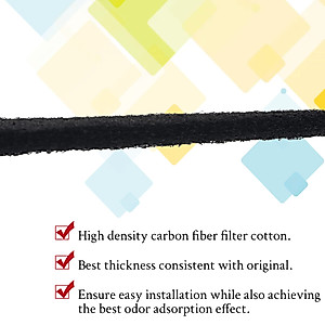 USEAMIE 8 Pack Pre-Cut Cat Litter Box Filter Compatible with Litter-Robot 4 Replacement Carbon Odor Filters