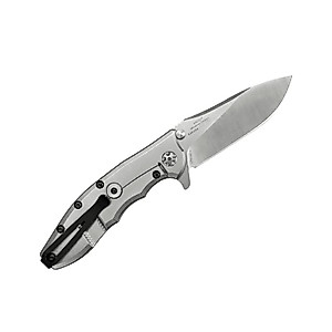 Zero Tolerance 0562CF Hinderer Slicer Folding Knife; 3.5” CPM-20CV Stonewashed and Satin Steel Blade, Carbon Fiber Front Handle, KVT Ball-Bearing Opening, Frame Lock and Reversible Pocketclip; 5.5 OZ, Black