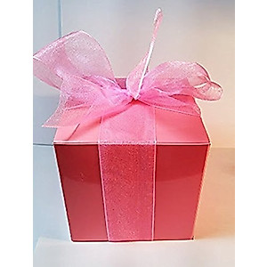 Lilac Scented Silk Powder Gift Boxed Set - 8 oz Jar Silky Powder and Fluffy Fleece Powder Puff