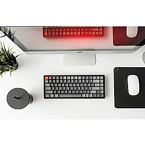 Keychron K2 Version 2 Wireless Gaming Mechanical Keyboard, Bluetooth/USB Wired Compact 84 Keys RGB LED Backlit Aluminum Frame for Mac Windows, Gateron G Pro Blue Switch