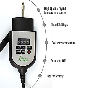Addis Griddle (Mitad/Mogogo) –16 inch Digital Electric Griddle for Injera, Lefse, Pancake – Even Heat Distribution