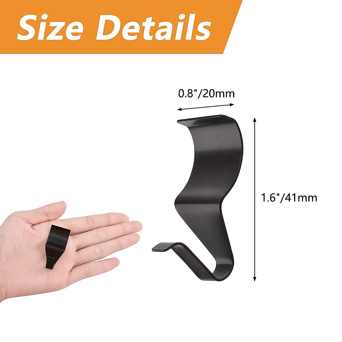 MOROBOR Vinyl Siding Hooks, 30pcs Heavy Duty Stainless Steel Vinyl Siding Hangers, Vinyl Siding Clips Vinyl Siding Hooks Hanger No Hole Siding Clips for Hanging Lights Wreath Decorations