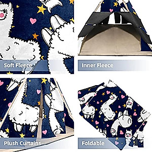 Y-DSIWX Guinea Pig Hideout Cozy Hamster House Cave for Bunny Chinchilla Hedgehog Small Animal Cute Animal Alpaca Love