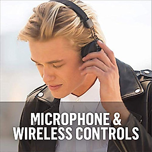 House of Marley Positive Vibration 2: Over-Ear Headphones with Microphone, Wireless Bluetooth Connectivity, and 10 Hours of Playtime (Black)