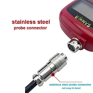 QIUSUO Precise Sonic Belt Tension Meter Sonic Belt Tensiometer Sonic Tension Meter Sonic Belt Meter for Most Belt Types with Frequency Range 10Hz-5000Hz Tension Range 0.01-99900N LCD Backlit Display