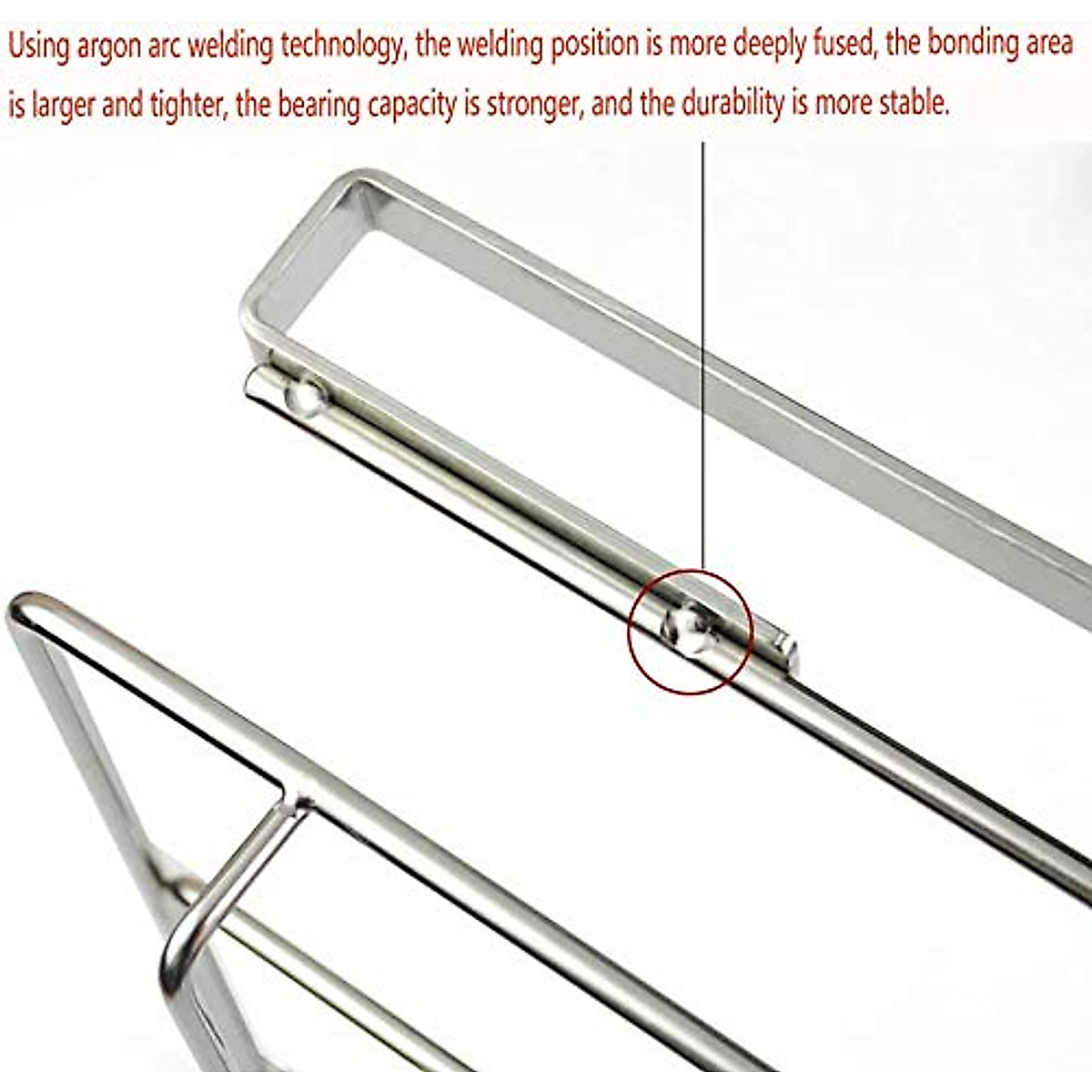 Wine Glass Rack- Stemware Holder Wine Champagne Glass Holder 2 Slots Adjustable Wine Glass Rack, Useful Under Cabinet Stemware Rack Hold up to 6 to 8 Wine Glasses