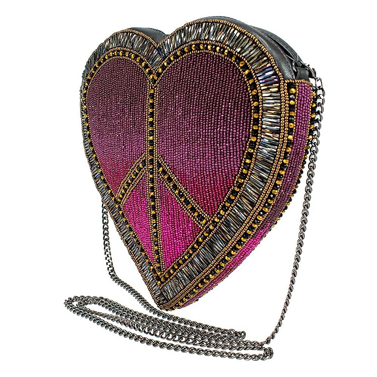 Mary Frances womens Love Crossbody Heart Handbag Sling Bag, Multi, Medium US