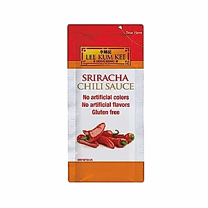 Lee Kum Kee Sriracha Chili Sauce 8 mL Packets | Hot Sauce, Gluten Free, No Artificial Colors Or Flavors - Pack of 40