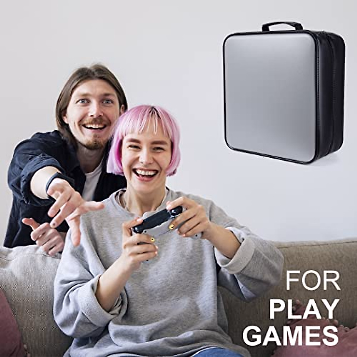 TIMCORR CD Case DVD Storage Case: 432 Capacity Hard Plastic DVD Case Holder Organizer Portable CD Wallet Binder Disc Holder Folder Blu Ray Album Sleeves for Car Home Travel | Audio Music (Grey)