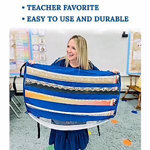 Carson Dellosa Bulletin Board Borders and Craft Storage Pocket Chart, 41" x 24.5" Classroom Decor Organizer, Teacher Supplies for Classroom and Office Organization