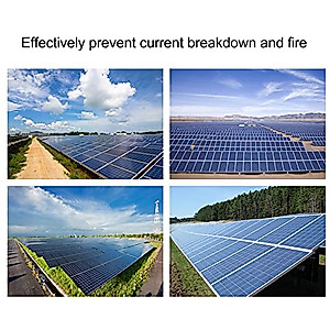 Solar Extension Cable, Low Resistance Solar Panel Wire Energy Saving Resistant Protective for Industry (Black 6mm² 10m)