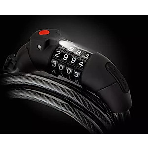 Schwinn SW78502-3 Combo Lock with Light, 12mm