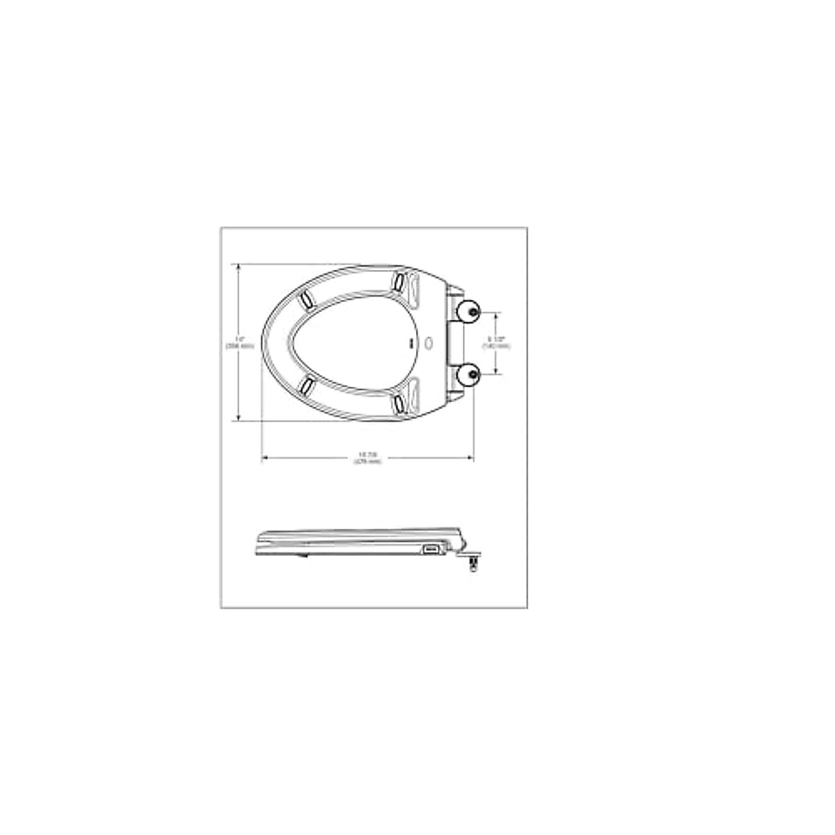 Delta Faucet 813902-N-WH Sanborne Elongated Nightlight Toilet Seat with Slow Close and Quick-Release, White