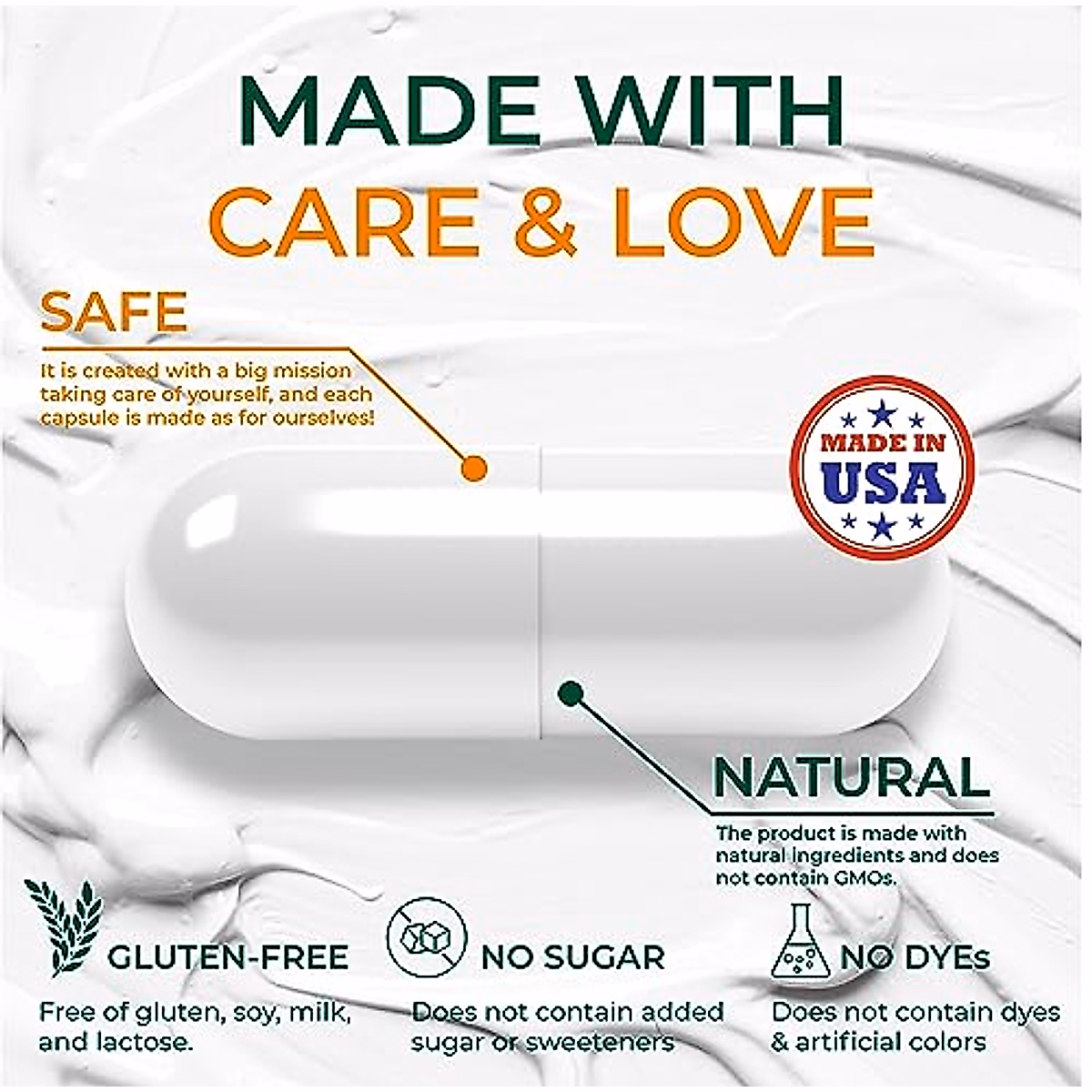 SIRUNES Marine Collagen Peptides, 120 Capsules - Fish Collagen Supplements for Women, Great for Hair, Skin, Nails, Joints & Bones - Made in USA