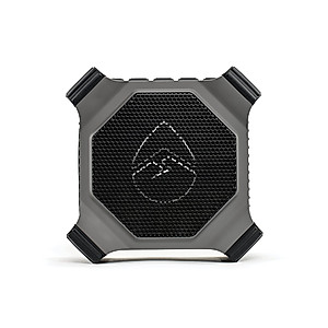 ECOXGEAR EcoEdge Plus GDI-EXEGPL410 Rugged Waterproof Floating Portable Bluetooth Wireless 20 Watt Smart Speaker with Bottle Opener and LED Party Lights (Gray) (Renewed)