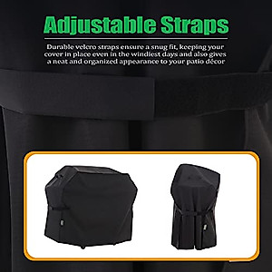 F&J Outdoors Waterproof Anti-UV 3-4-5-6 Burner (+1 Side Burner) Gas BBQ Grill Cover, 63Wx27Dx47H in