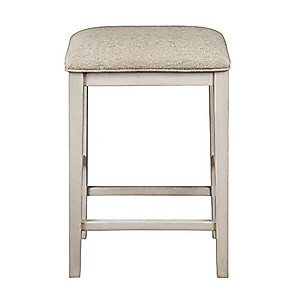 Lexicon Amelia 4-Piece Counter Height Dining Set, Antique White