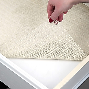 Con-Tact Brand Grip Adhesive Non-Slip Shelf Drawer Liner, 20" x 5', Almond