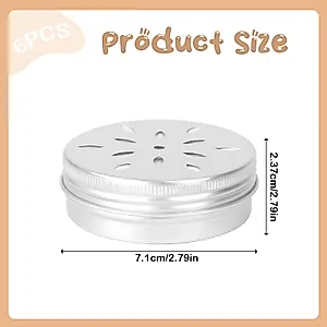 Mozeat Lens 6 Pcs Scent Training for Dogs Scent Work for Dogs Dog Scent Training Equipment Box Dog Nose Metal Container Smell Aluminum Cans Nosework Tins Scent Work Container