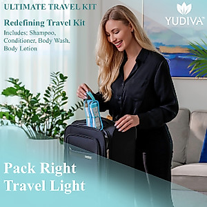 YUDIVA Shea Butter Shampoo & Conditioner Set, TSA travel size 3.3 Fl Oz