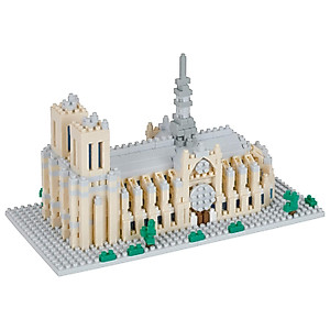 nanoblock - World Famous Buildings - Notre Dame Cathedral, Sight to See Series Building Kit