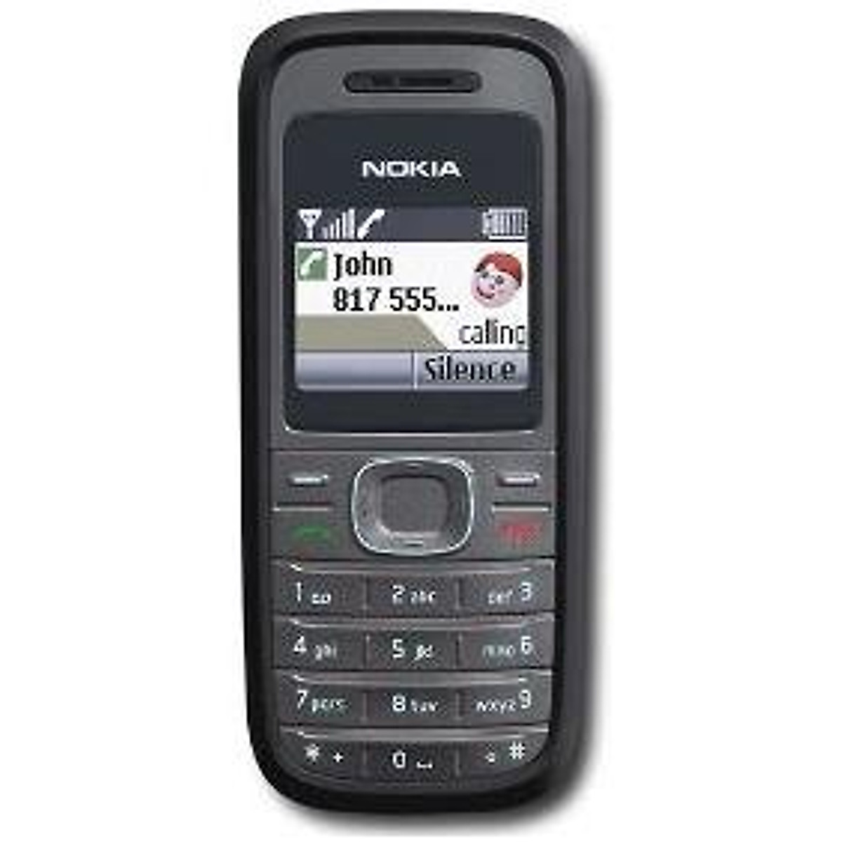 Nokia 1208 Prepaid Bar Phone, Carrier Locked to T-mobile