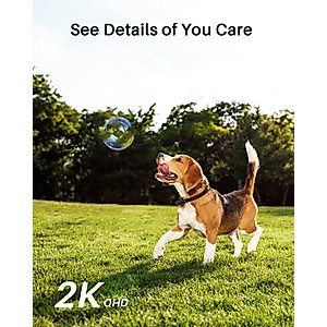 WUUK 2K Security Cameras Wireless Outdoor System, 2-Cams Kit, Homebase Support Up to 8 Cams, Home Cam with 240 Days Battery Life, AI Humanoid Alert, Compatible with Alexa/Google, IFTTT, No Monthly Fee